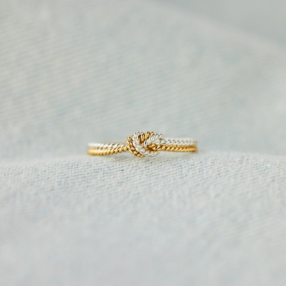 Mother & Daughter Bond Handcrafted Two Strand Knot Ring – ClassicBoho