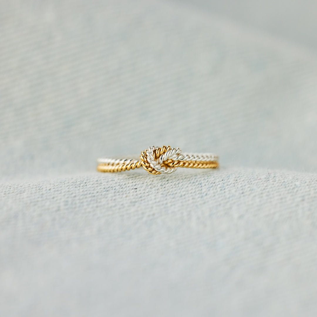 Mother & Daughter Bond Handcrafted Two Strand Knot Ring – ClassicBoho