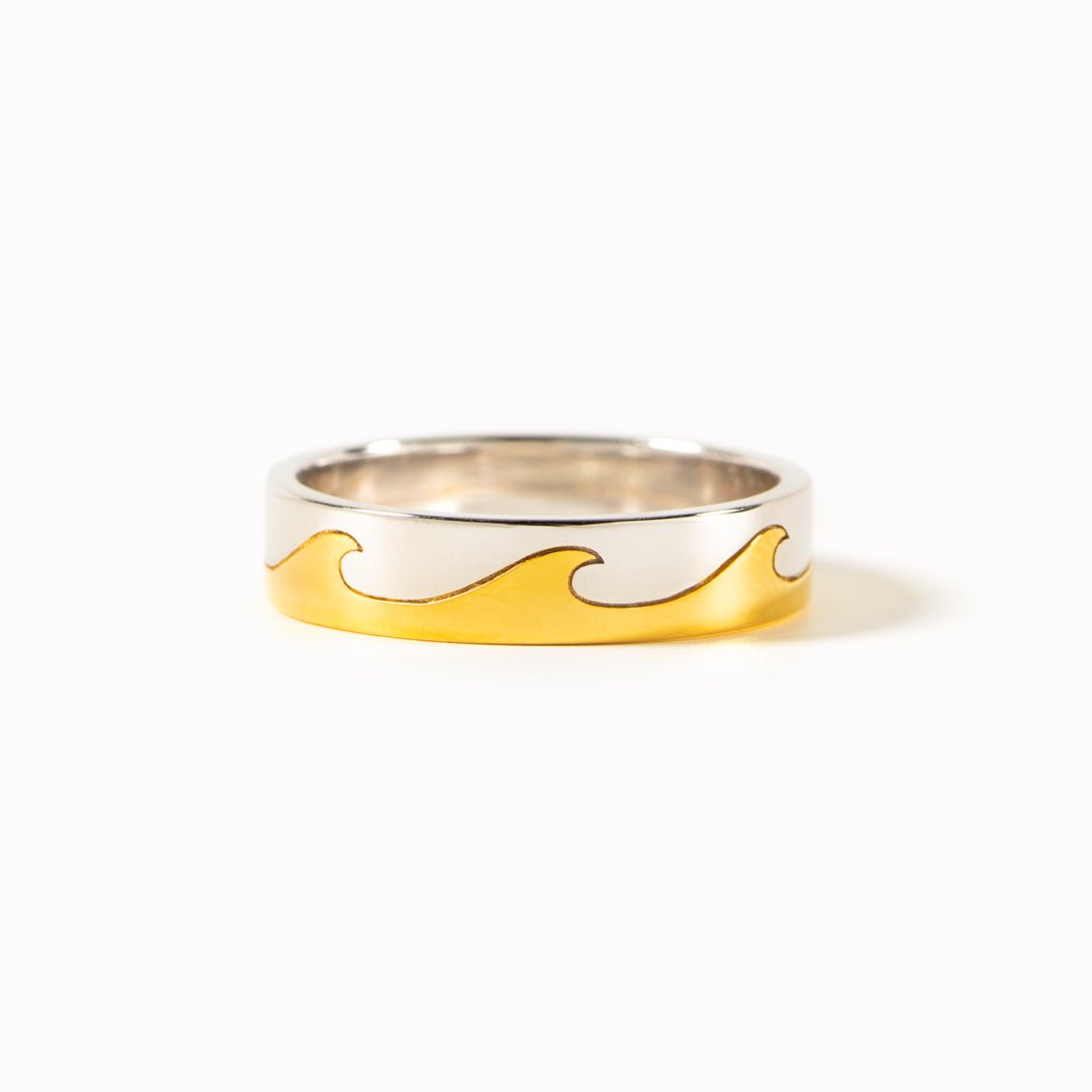 Minimalist Wave Ring Band – ClassicBoho